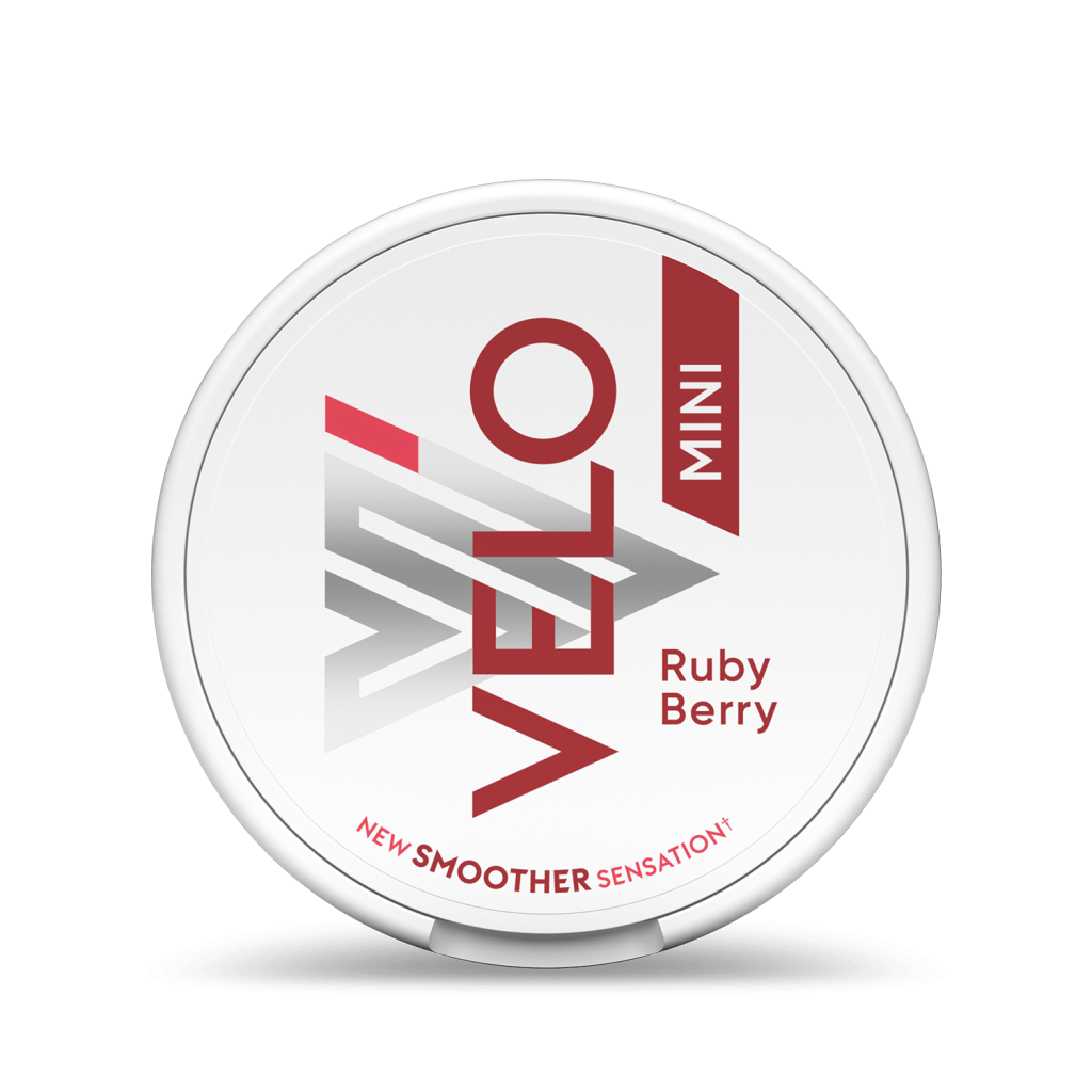 Ruby Berry Strawberry Nicotine Pouches | Mini & Slim | VELO