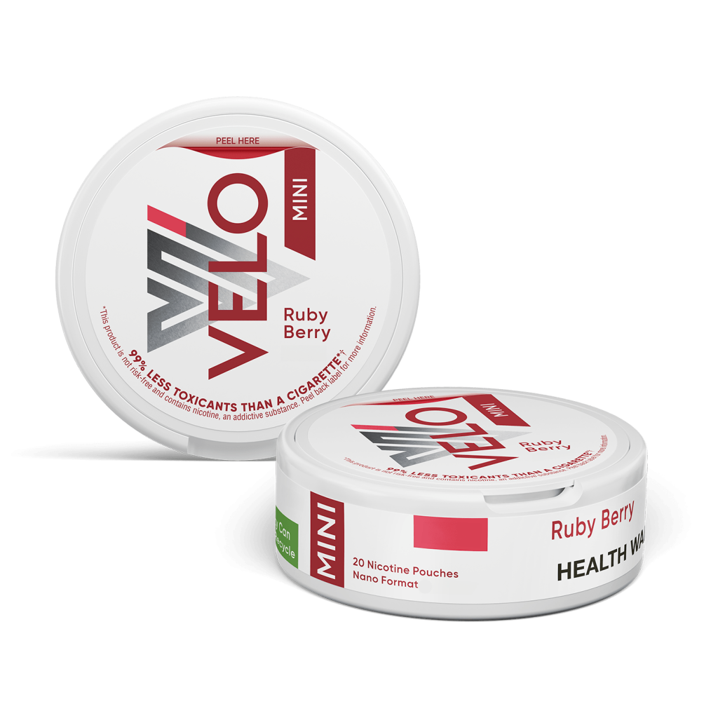 Ruby Berry Strawberry Nicotine Pouches | Mini & Slim | VELO